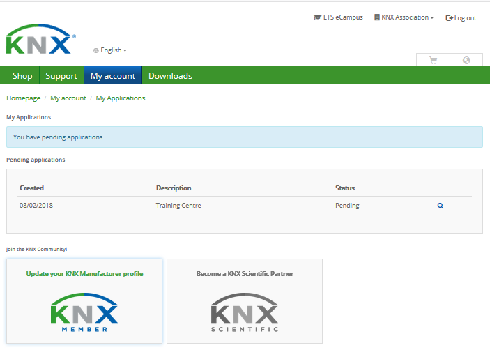 KNX Member profile info & update – KNX Association