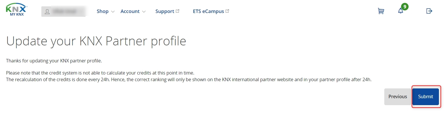 Update partner profile – KNX Association