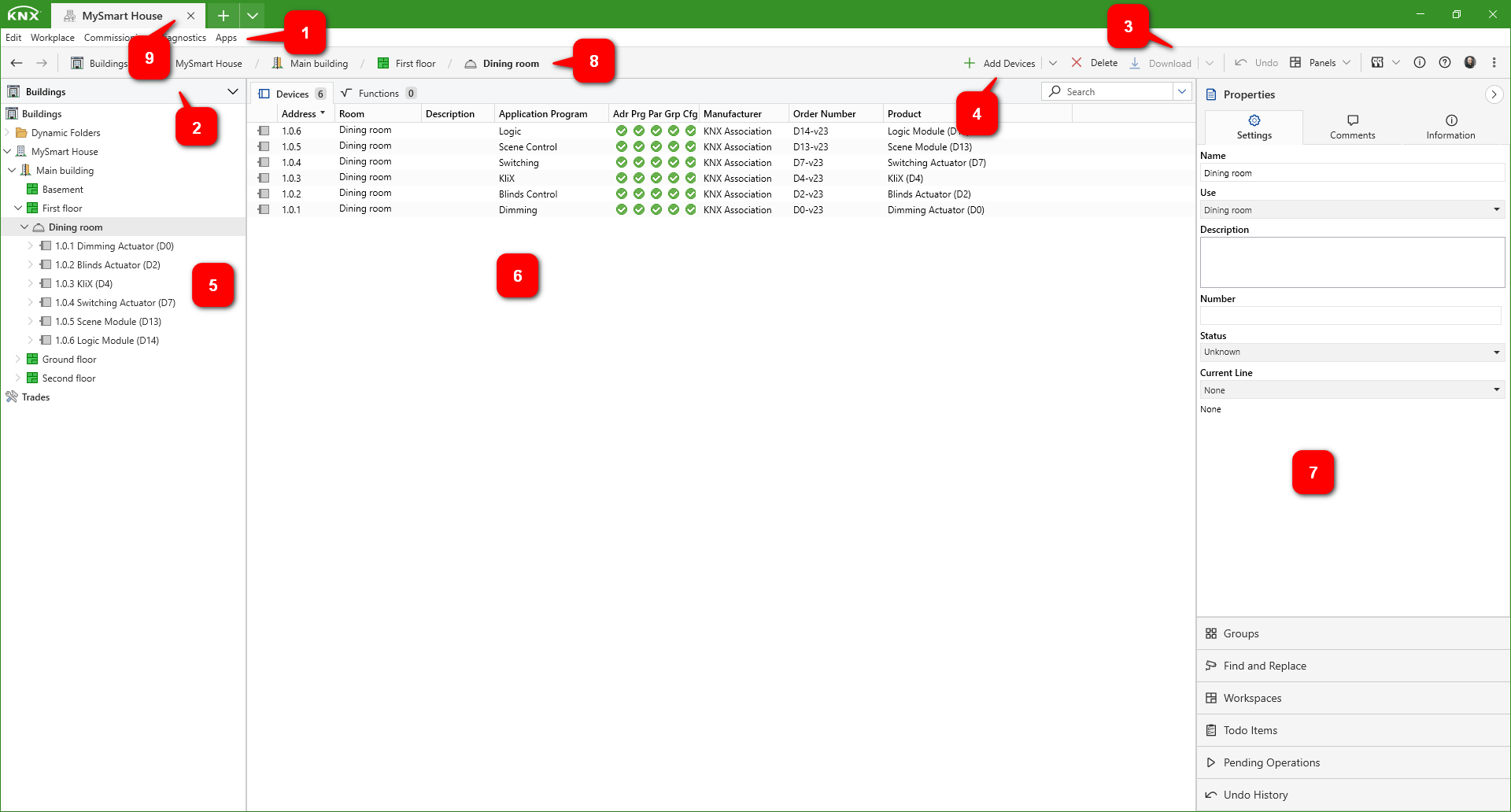 Bars & views Overview – KNX Association