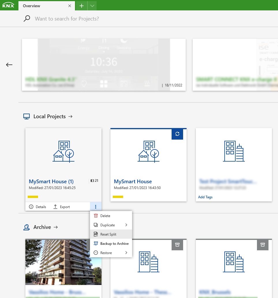 Split a project – KNX Association