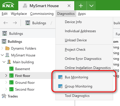 Bus monitor, Groepsmonitor en ETS Bus activiteitsmonitor – KNX Association